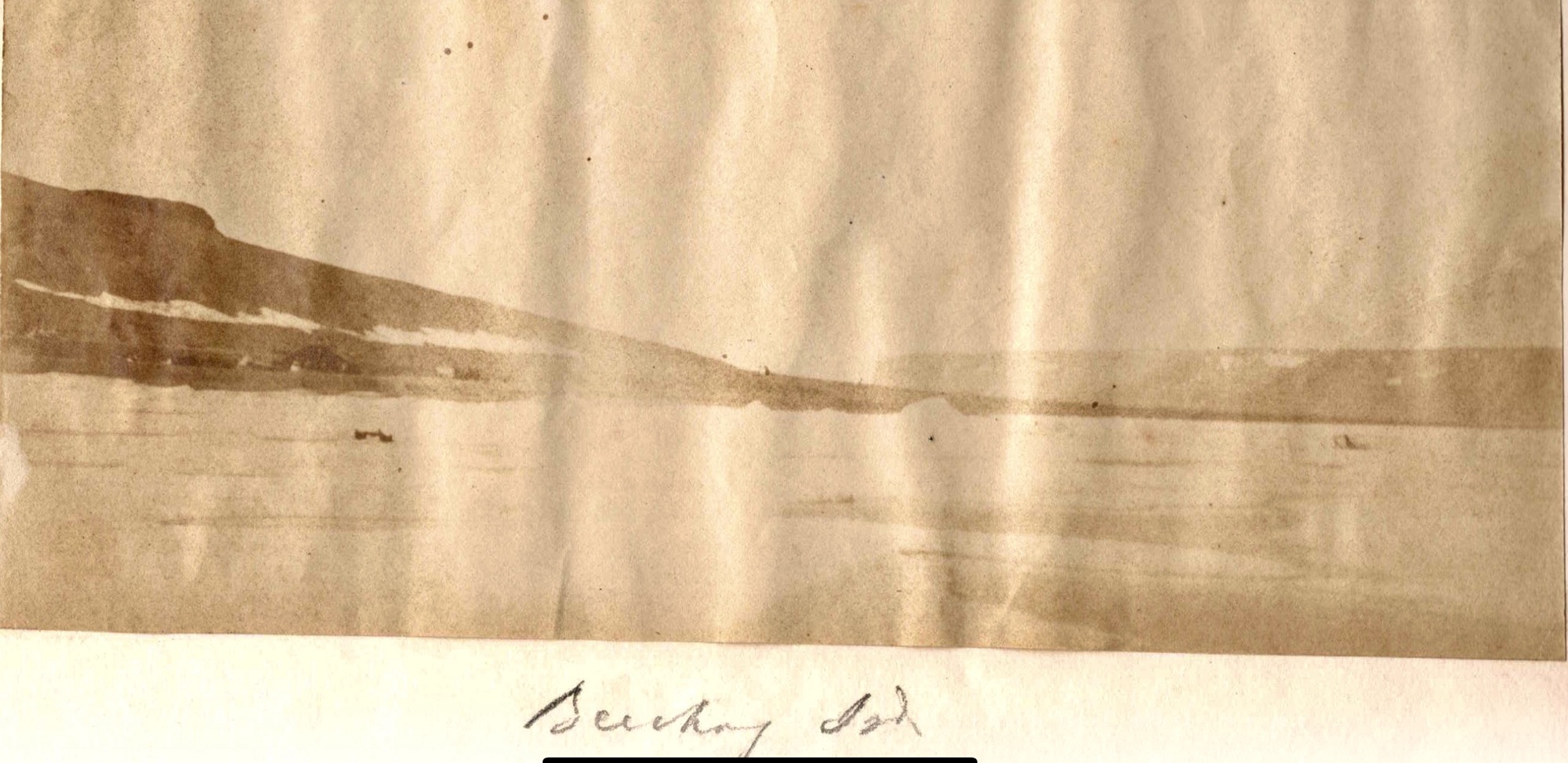 Commander Leopold McClintock tours Beechey Island in 1854 and creates ...